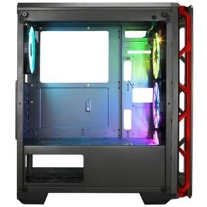 Gabinete Gamer Xigmatek Astro Metal Red, Mid Tower, Lateral em Vidro ...