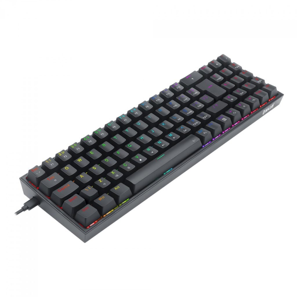 Teclado Gamer Mecânico Redragon Pollux, RGB, Switch Red, ABNT2, Black ...